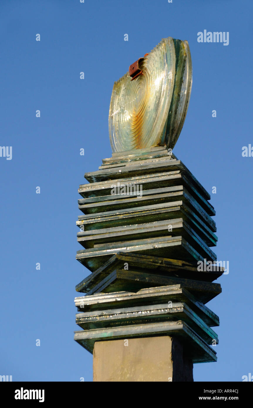 "Light Column II", (detail). Outdooor sculpture by Charles Bray, 1994 ...