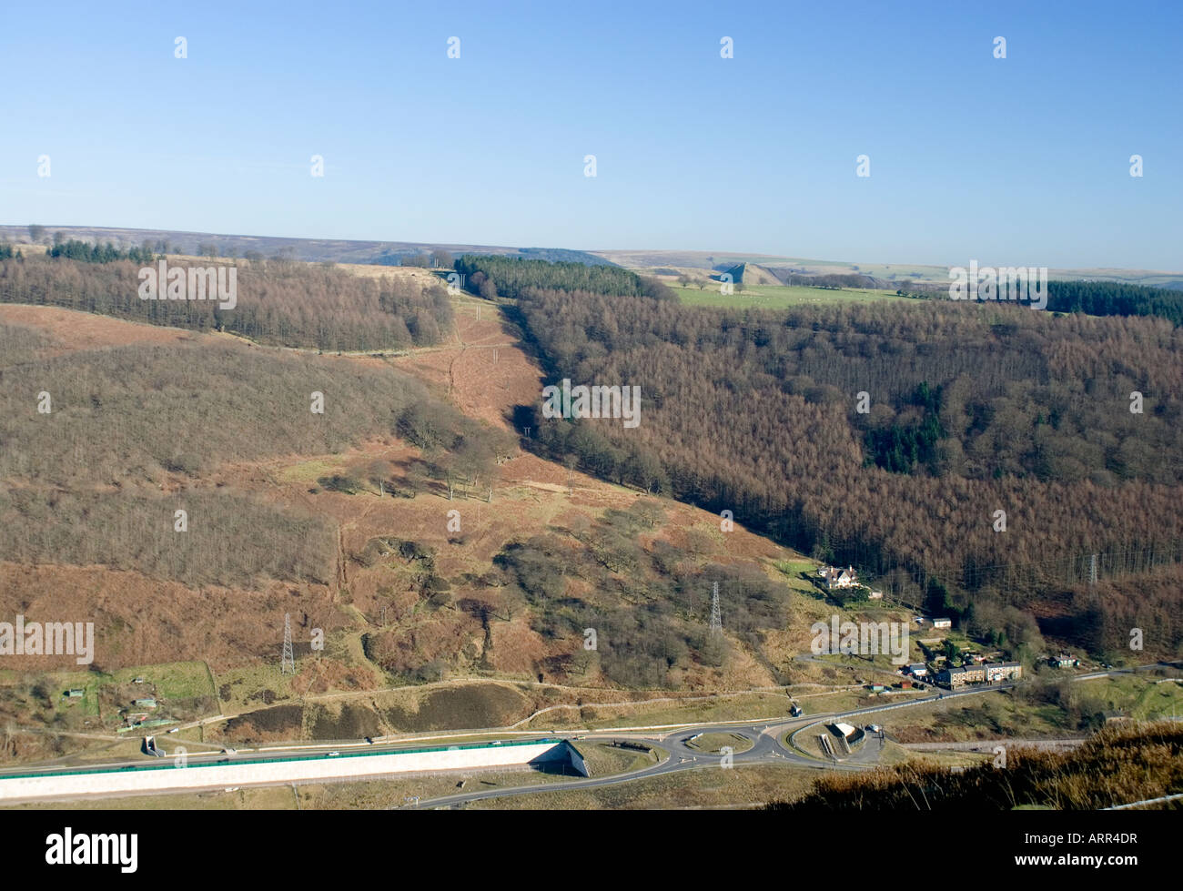 cwm near ebbw vale from the ebbw valley long distance footpath cefn yr ...