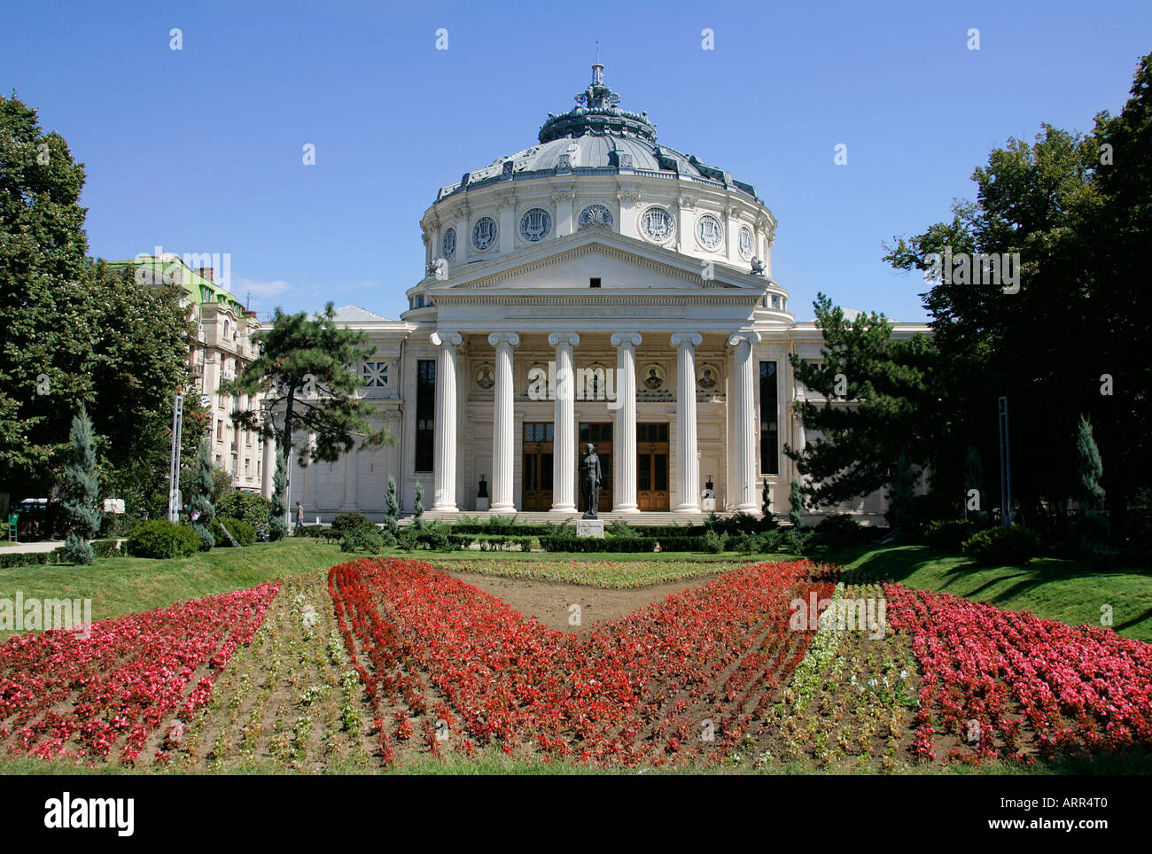 Romania Bucharest geography Athenaeum exterior 1885 1888 architect ...