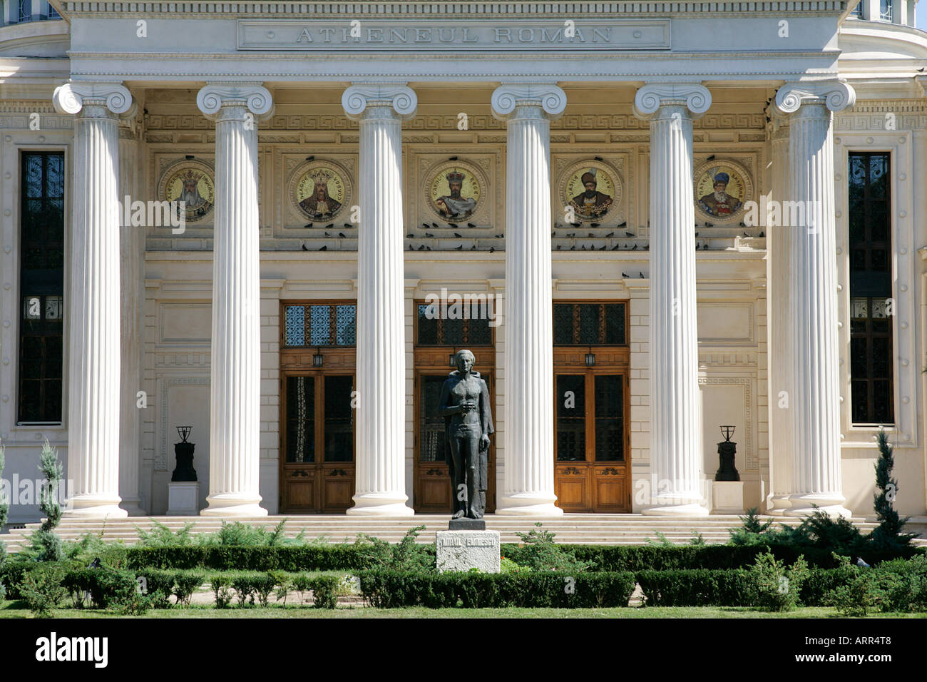 Romania Bucharest geography Athenaeum exterior 1885 1888 architect ...