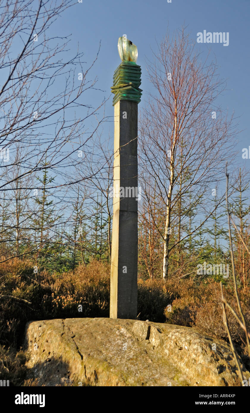 "Light Column II". Outdooor sculpture by Charles Bray, 1994. Grizedale ...