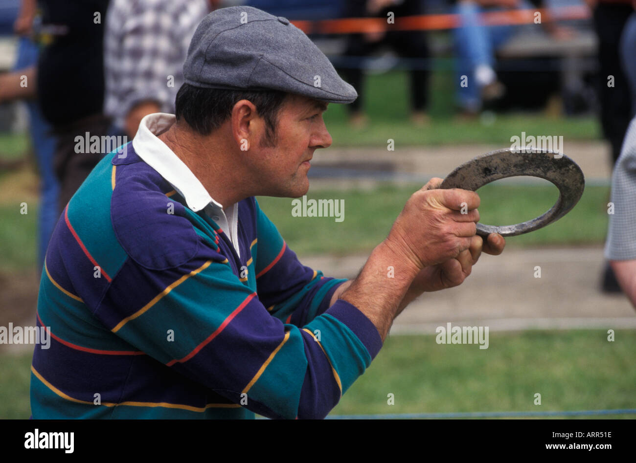 Quoits competition match traditional sport, Snape North Yorkshire ...