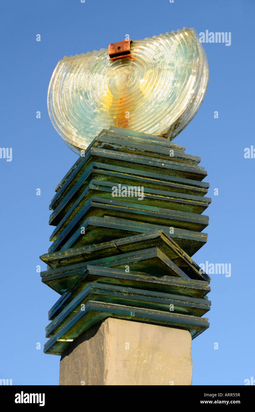 "Light Column II", (detail). Outdooor sculpture by Charles Bray, 1994 ...