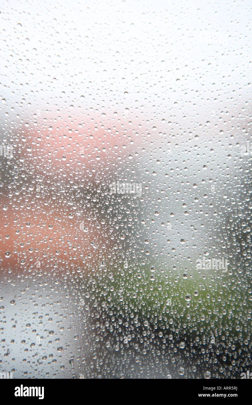 Window view houses on rainy hi-res stock photography and images - Alamy