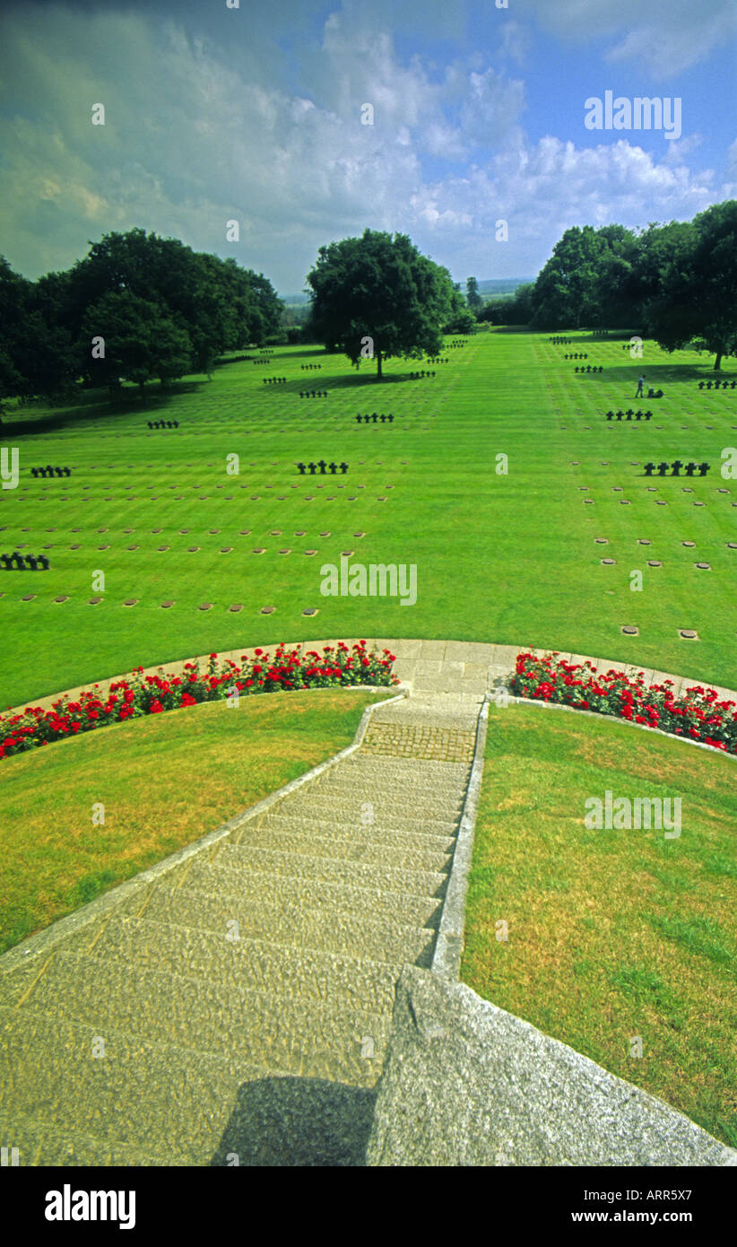 Acres Upon Acres German Cemetery La Cambe Normandy France Europe Stock ...