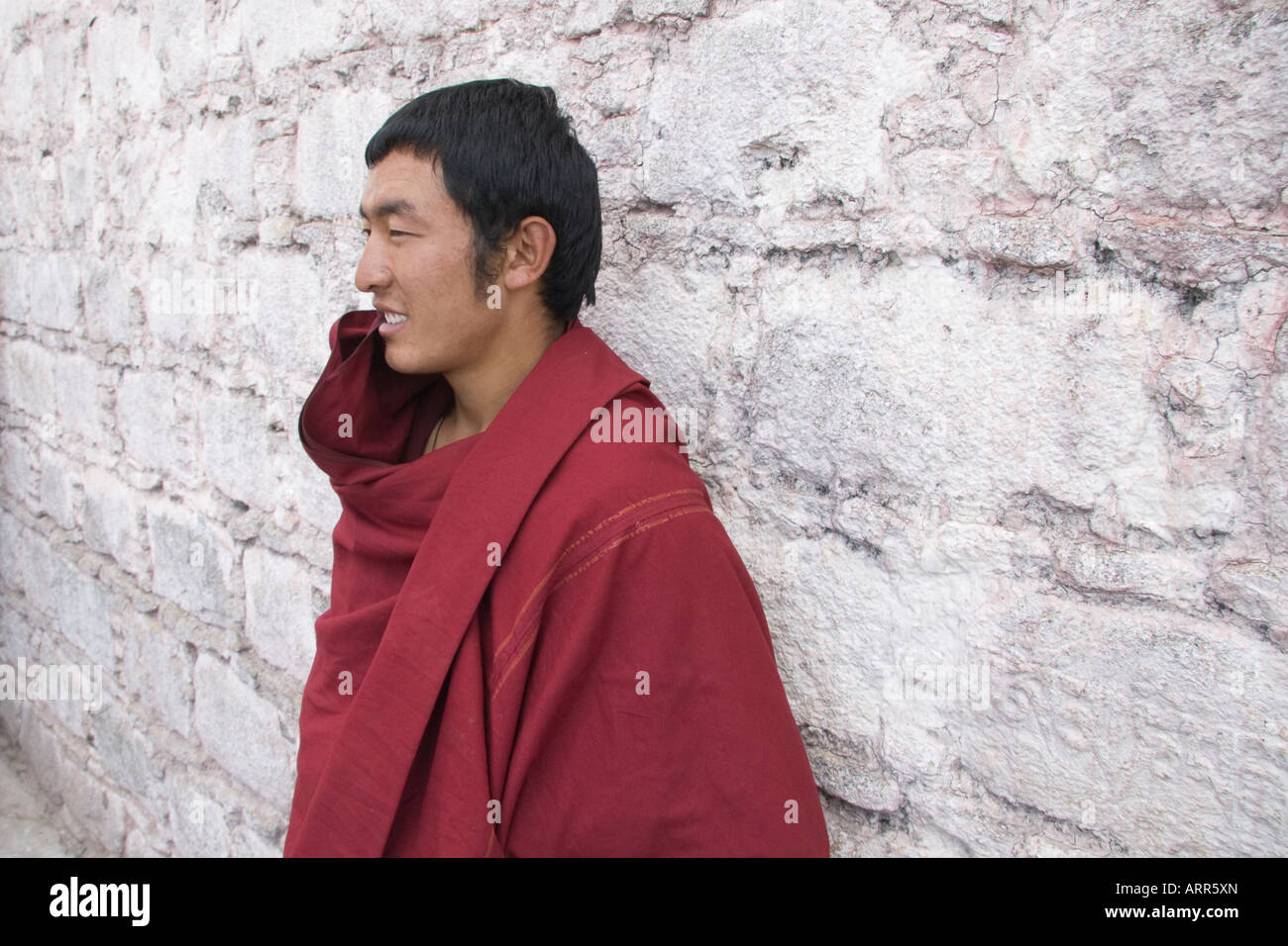 A Tibetan monk at Barkhor street Lhasa Tibet Stock Photo - Alamy