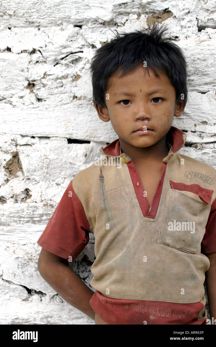 "Young Nepalese boy Stock Photo - Alamy