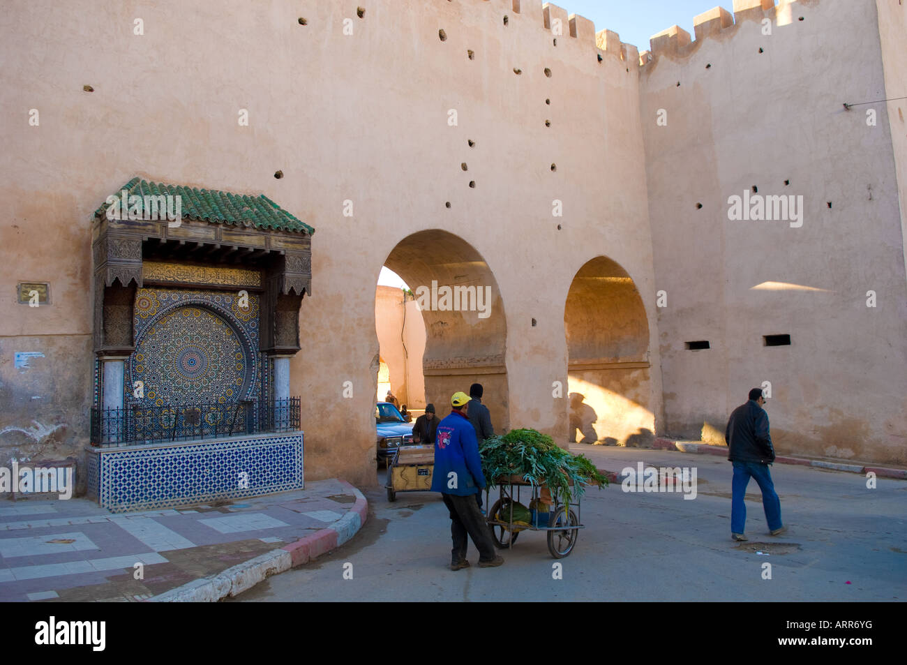 Medina Gate at Meknes Stock Photo - Alamy