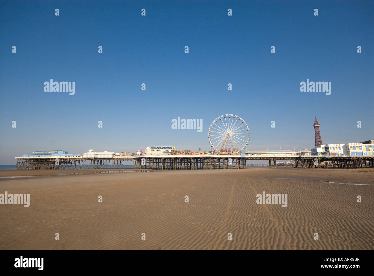 Blackpool Central Pier Stock Photo - Alamy