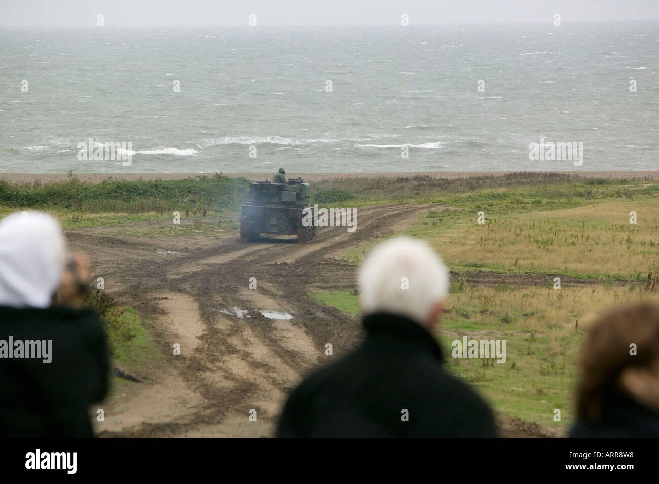 watching tanks at the Muckleburgh Collection, Weybourne, Norfolk, UK ...