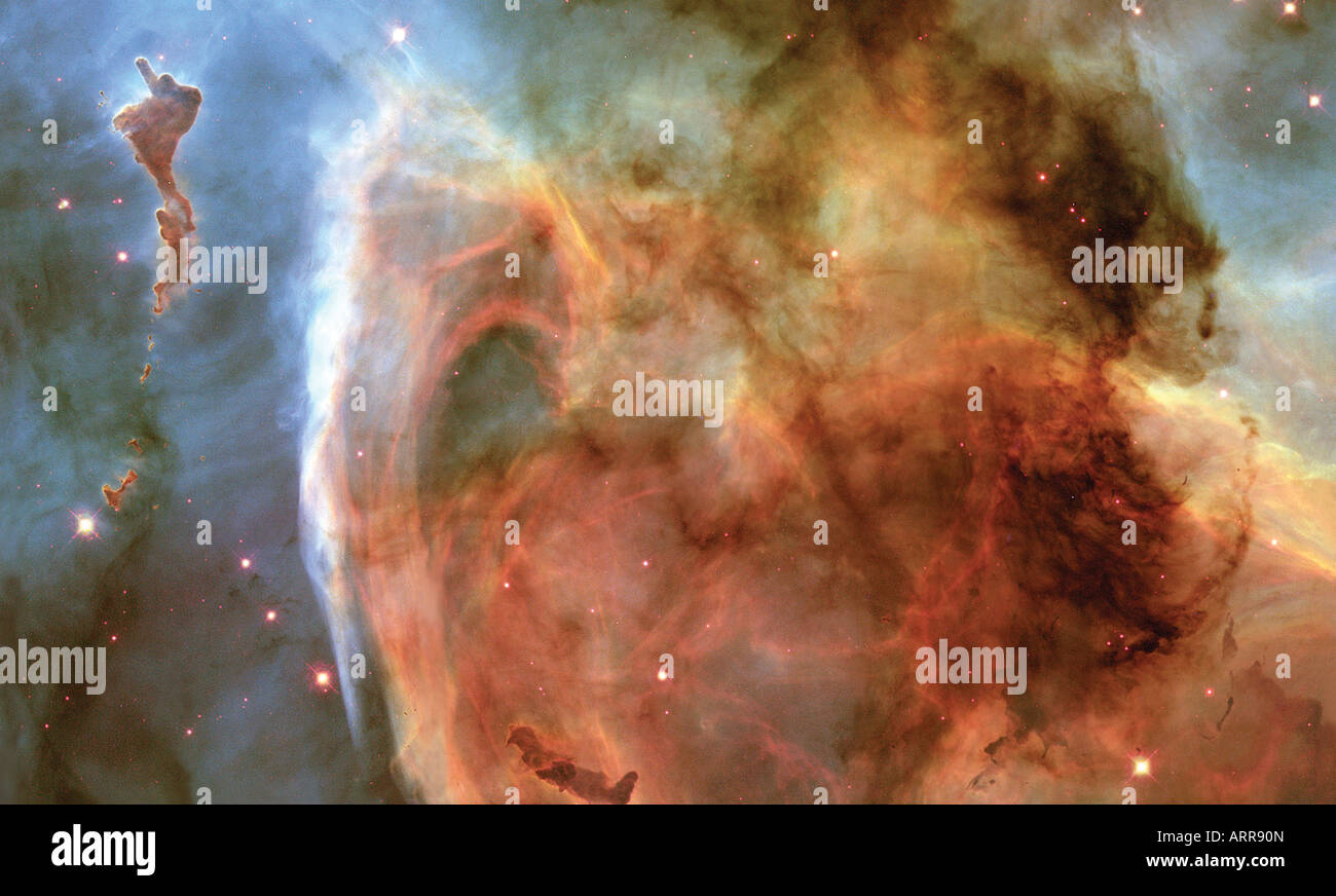 Keyhole Nebula inside the Carina Nebula photographed by NASA Hubble ...