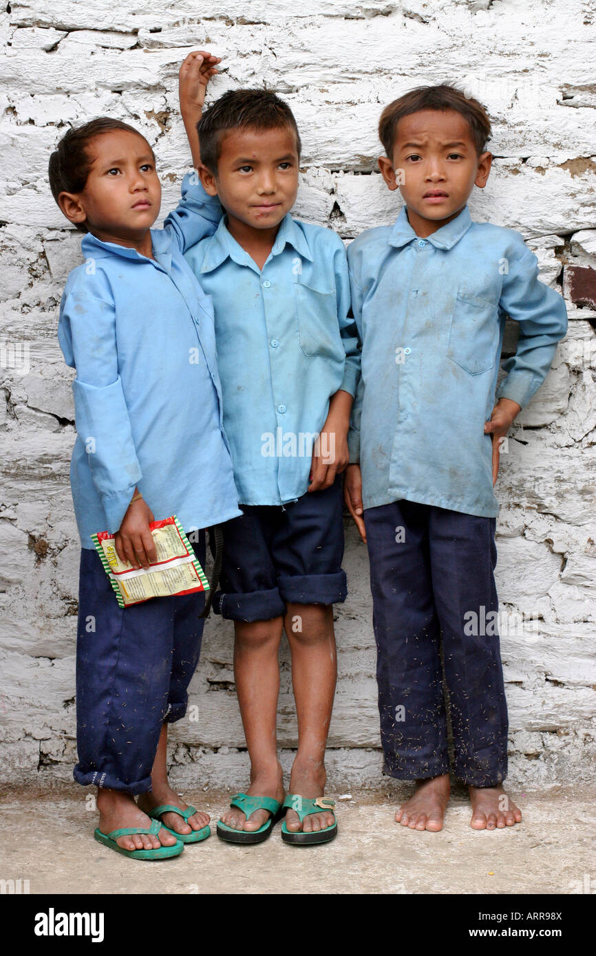[Nepalese school children] Stock Photo - Alamy