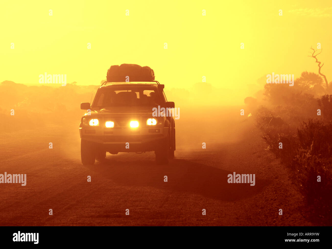 Dusty Track South Australia Stock Photo - Alamy
