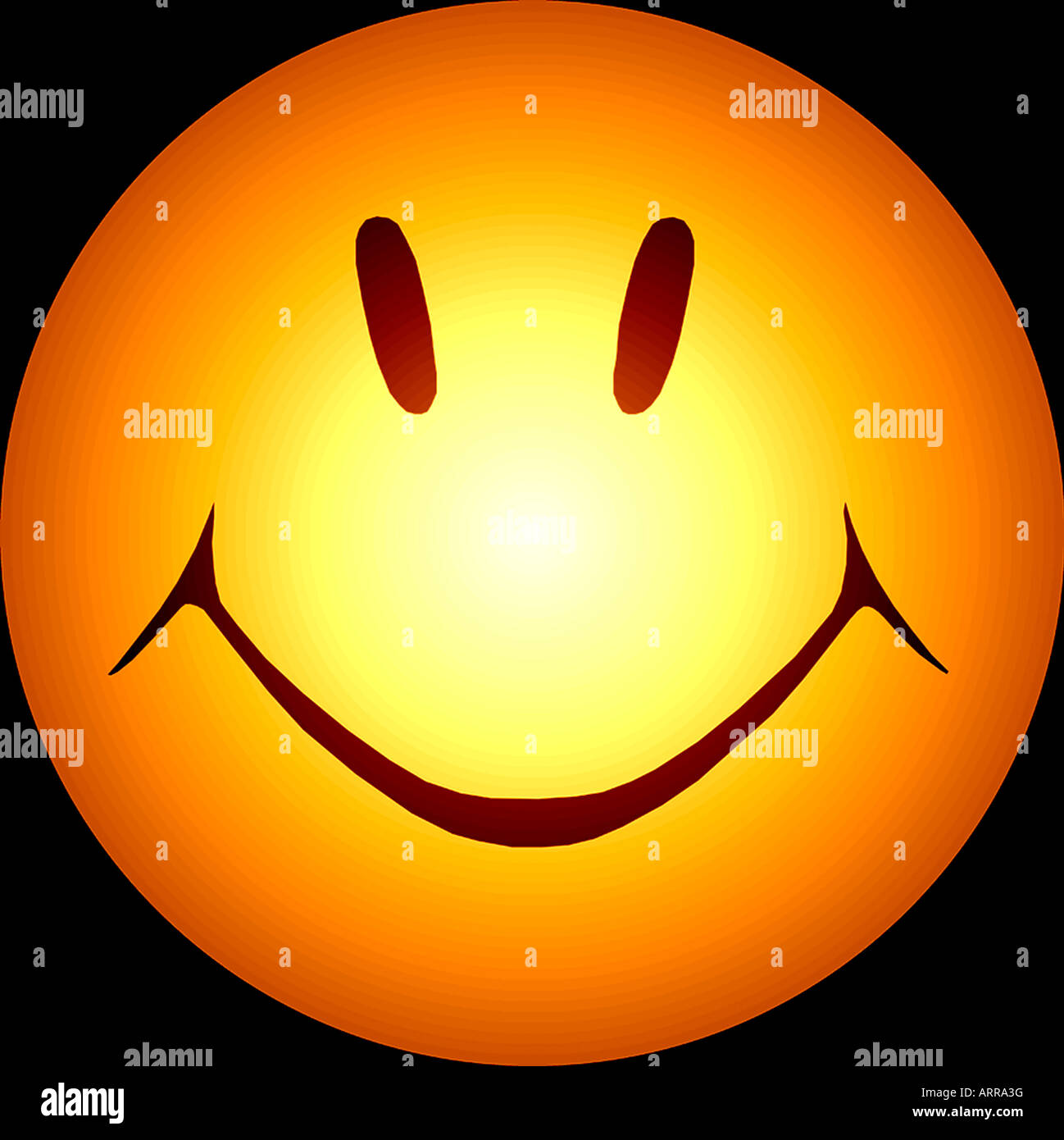 computer generated smiley face cartoon Stock Photo - Alamy