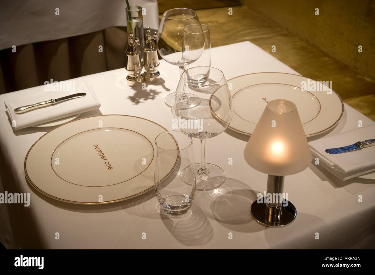 Number One Restaurant at The Balmoral Hotel Edinburgh Scotland Stock ...