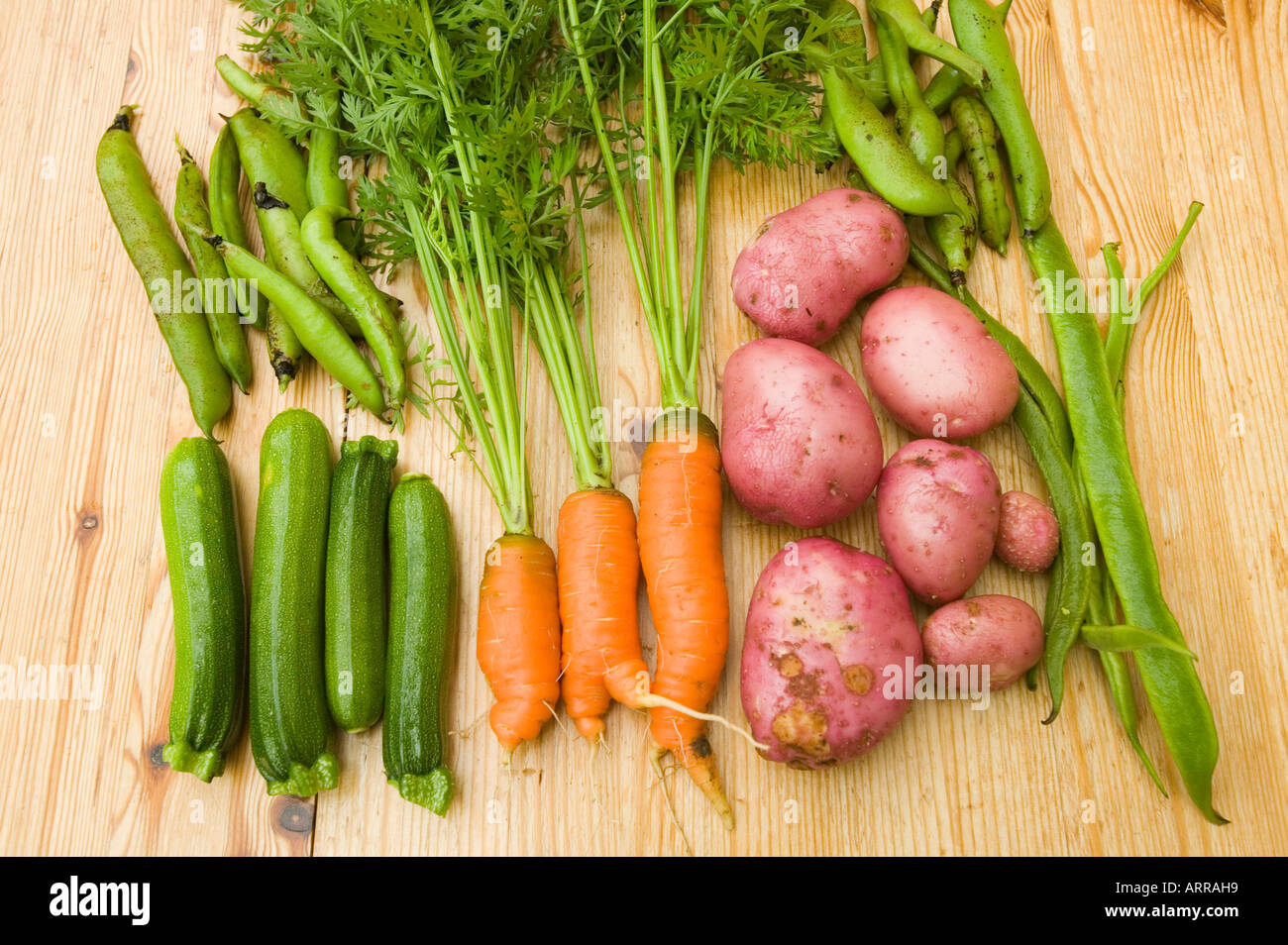 Vegetables allotment table hi-res stock photography and images - Alamy