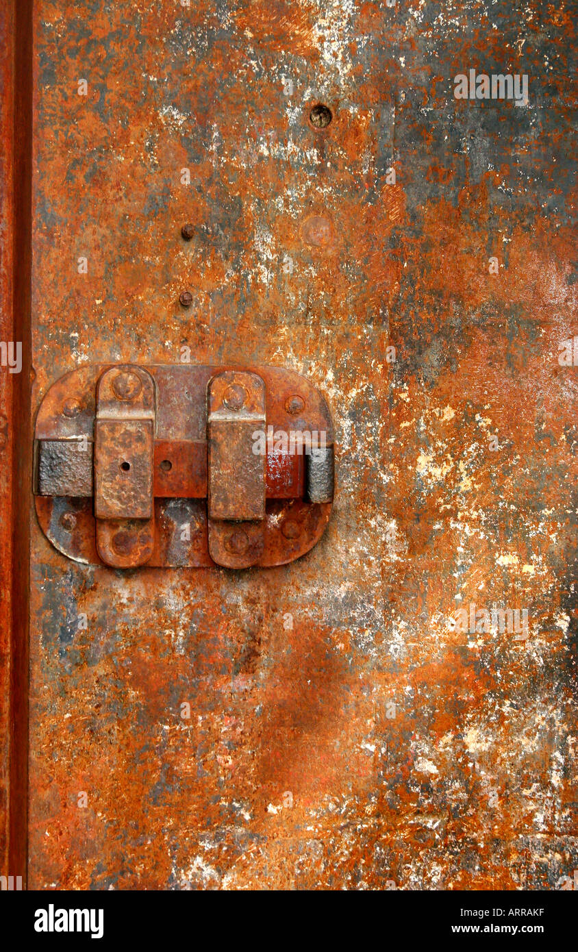 Very old iron door with rusty details Stock Photo - Alamy