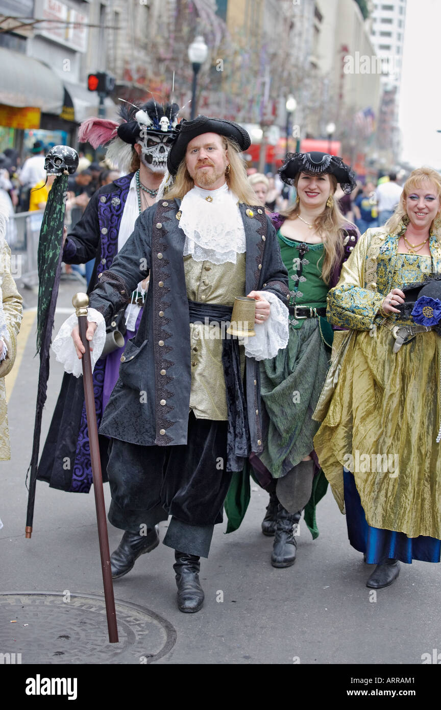 Mardi Gras float main parade on Fat Tuesday, downtown New Orleans ...