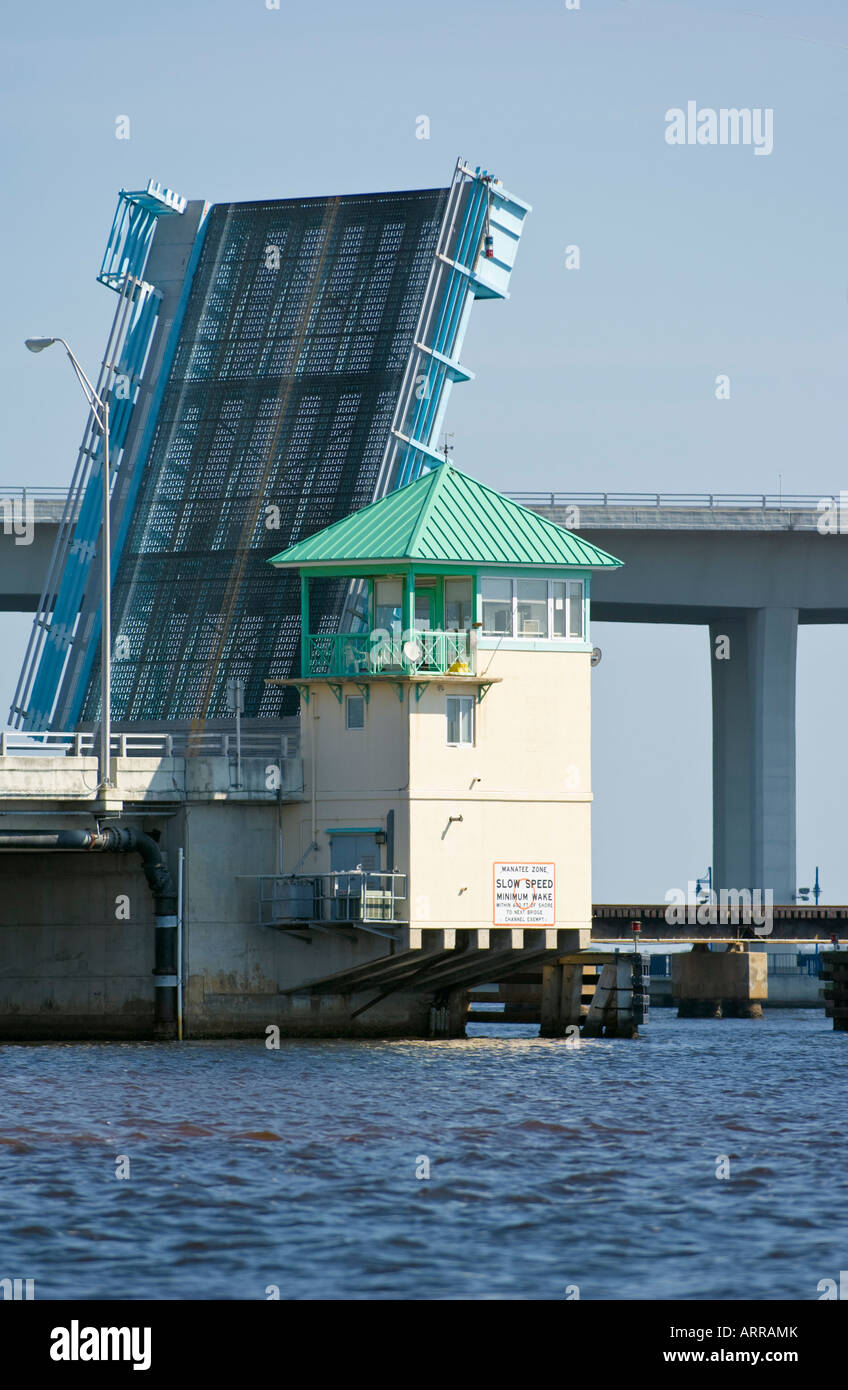 Saint Lucie River drawbridge Roosevelt bridge Martin County Stuart ...