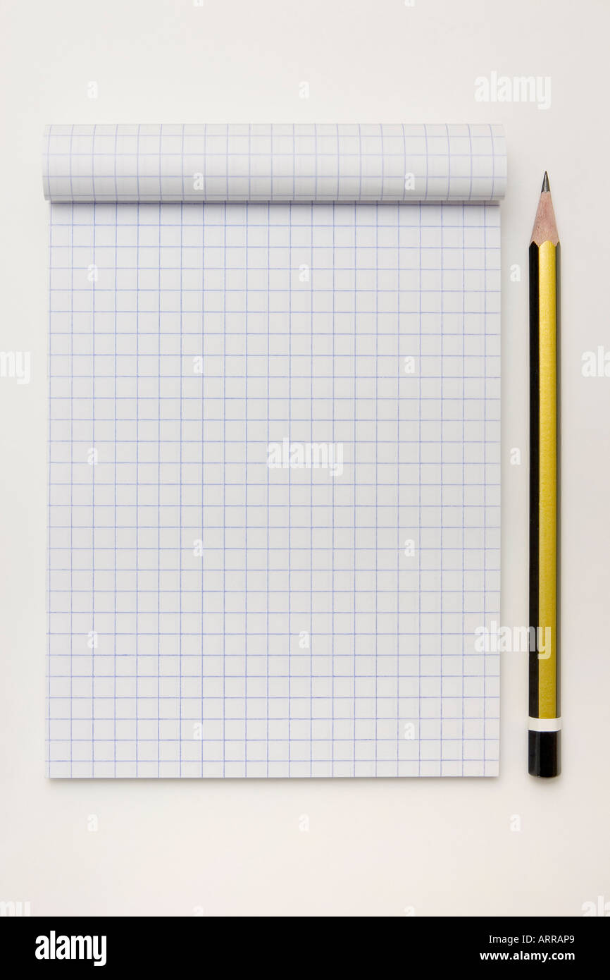 Blank notebook ready for writing and graphics Stock Photo - Alamy
