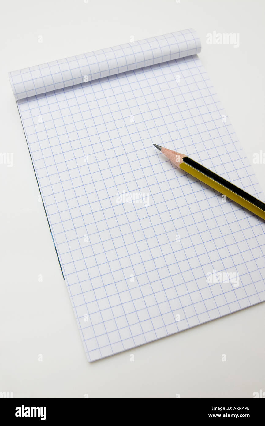 Blank notebook ready for writing and graphics Stock Photo - Alamy