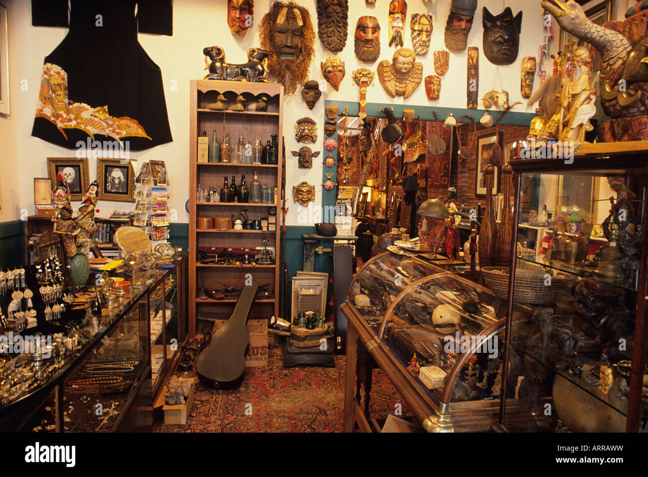 Downtown old Ballard antique store with items for sale Ballard district ...