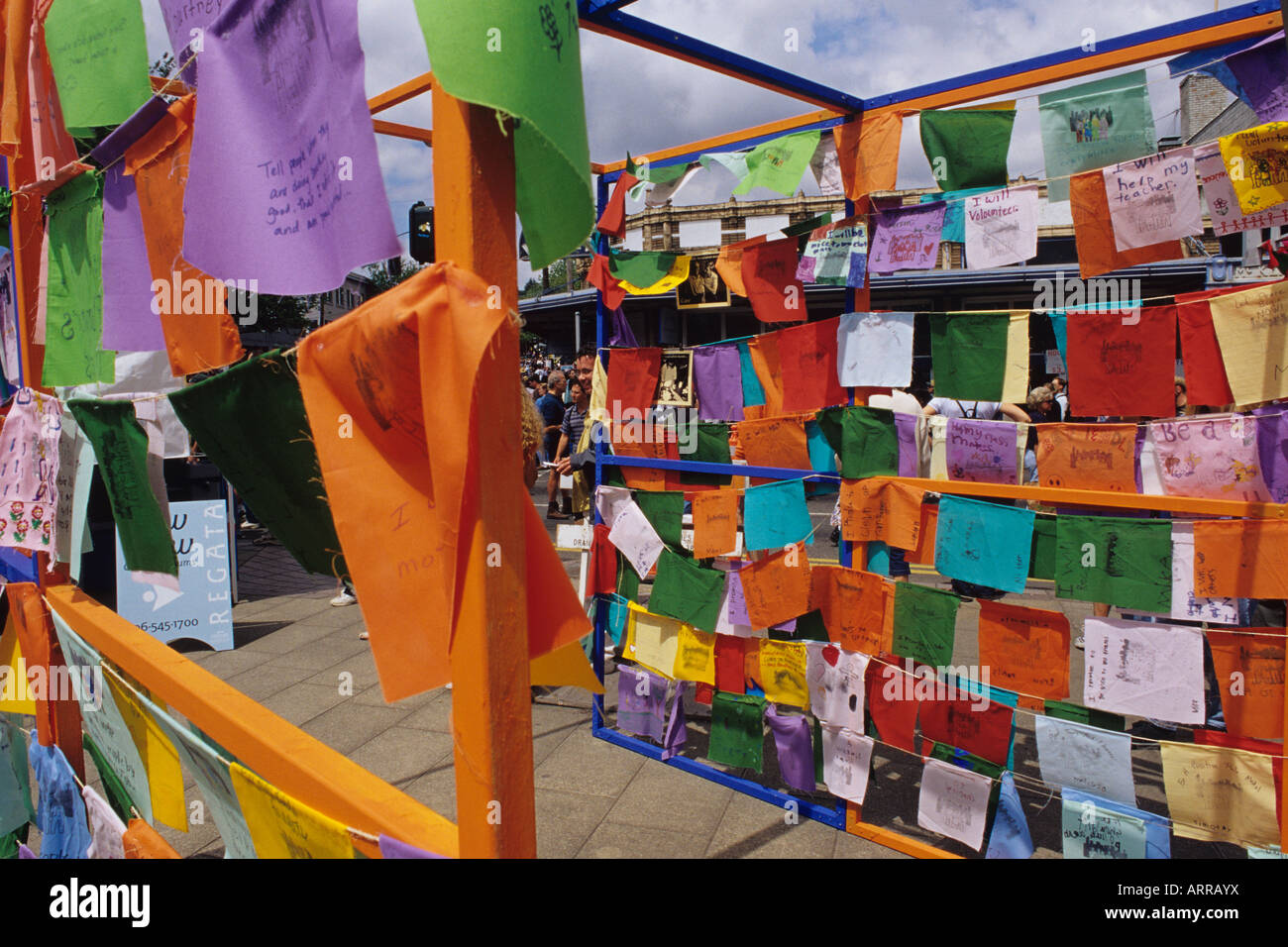 Fremont summer solstice fair Flags over Fremont Fremont Seattle ...