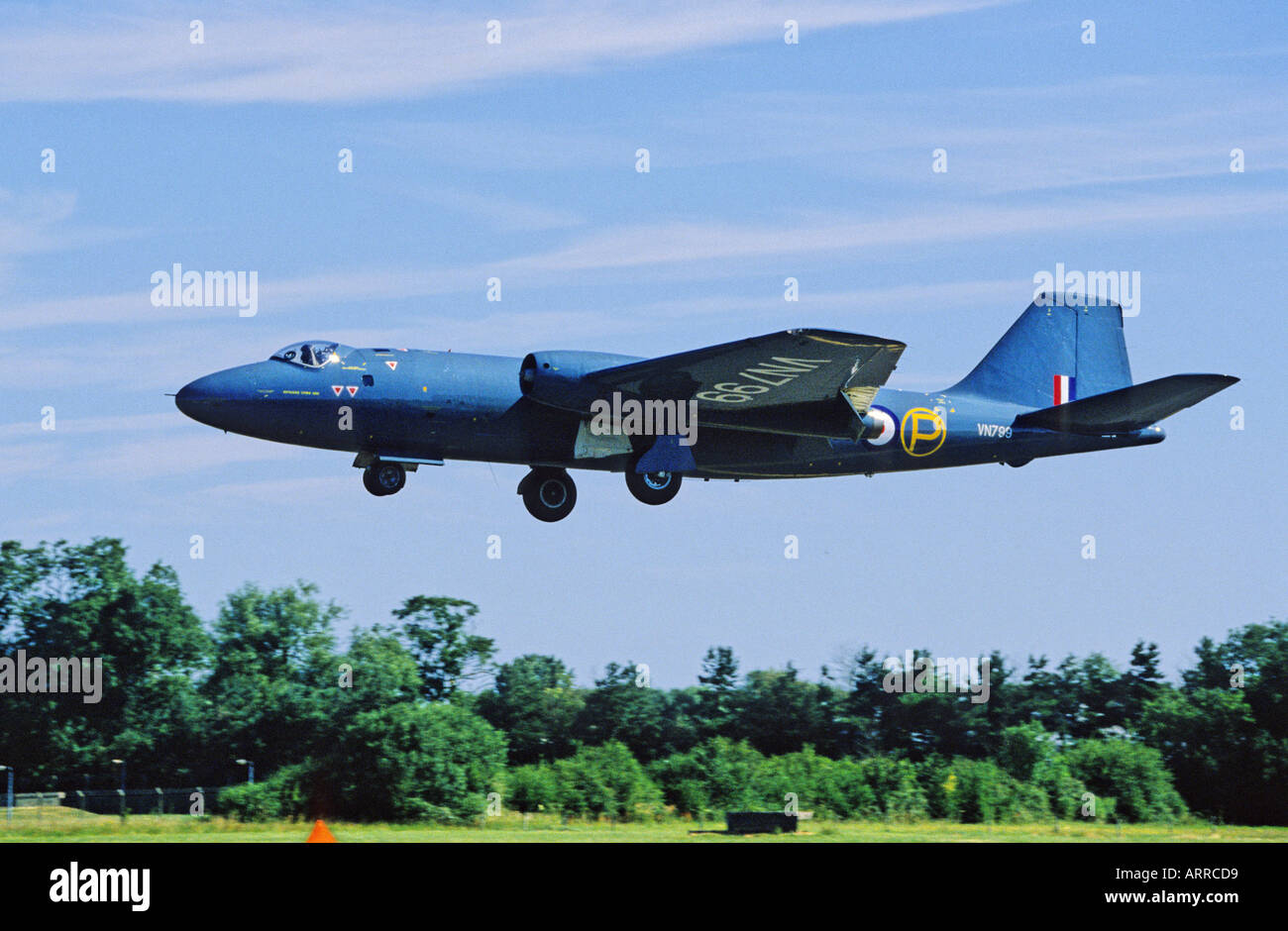 English Electric Canberra landing Stock Photo - Alamy