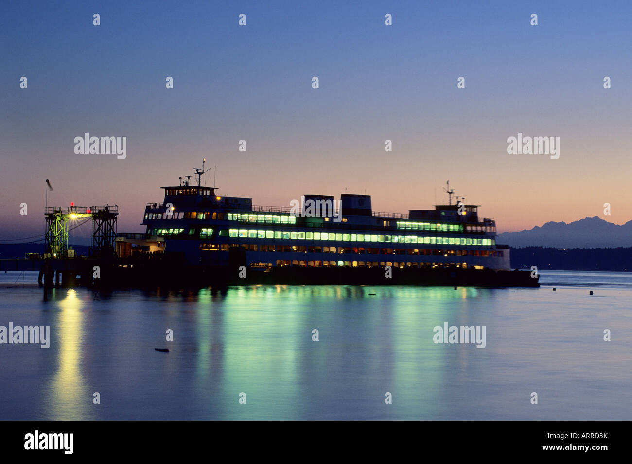 Edmonds ferry, Puget Sound, Washington State Stock Photo - Alamy