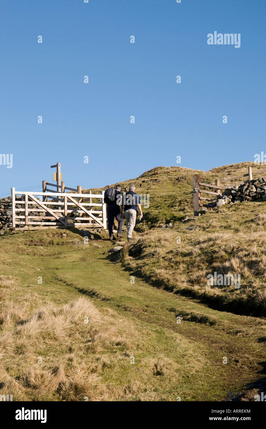 Path to Buckden Pike, Upper Wharfedale, Nr Buckden, Yorkshire Dales ...