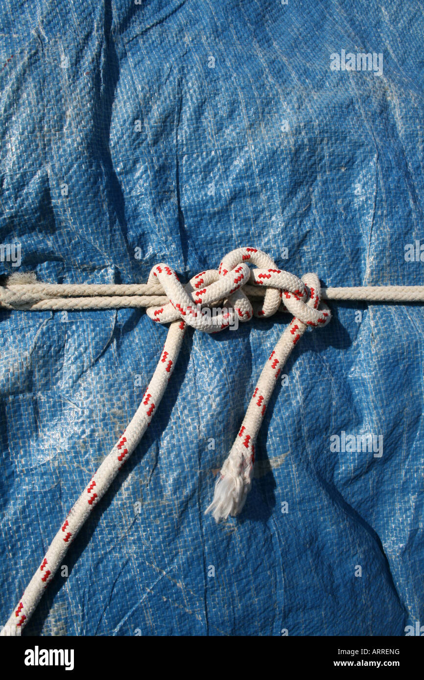 goods tied up on lorry Stock Photo - Alamy