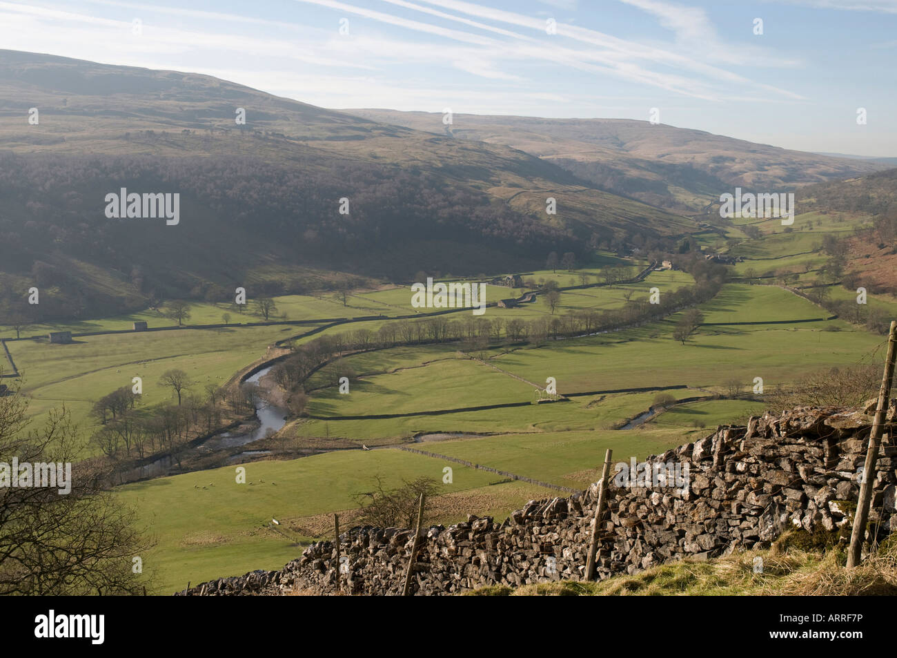 Wharfedale, nr Buckden, Yorkshire Dales, Northern England Stock Photo ...