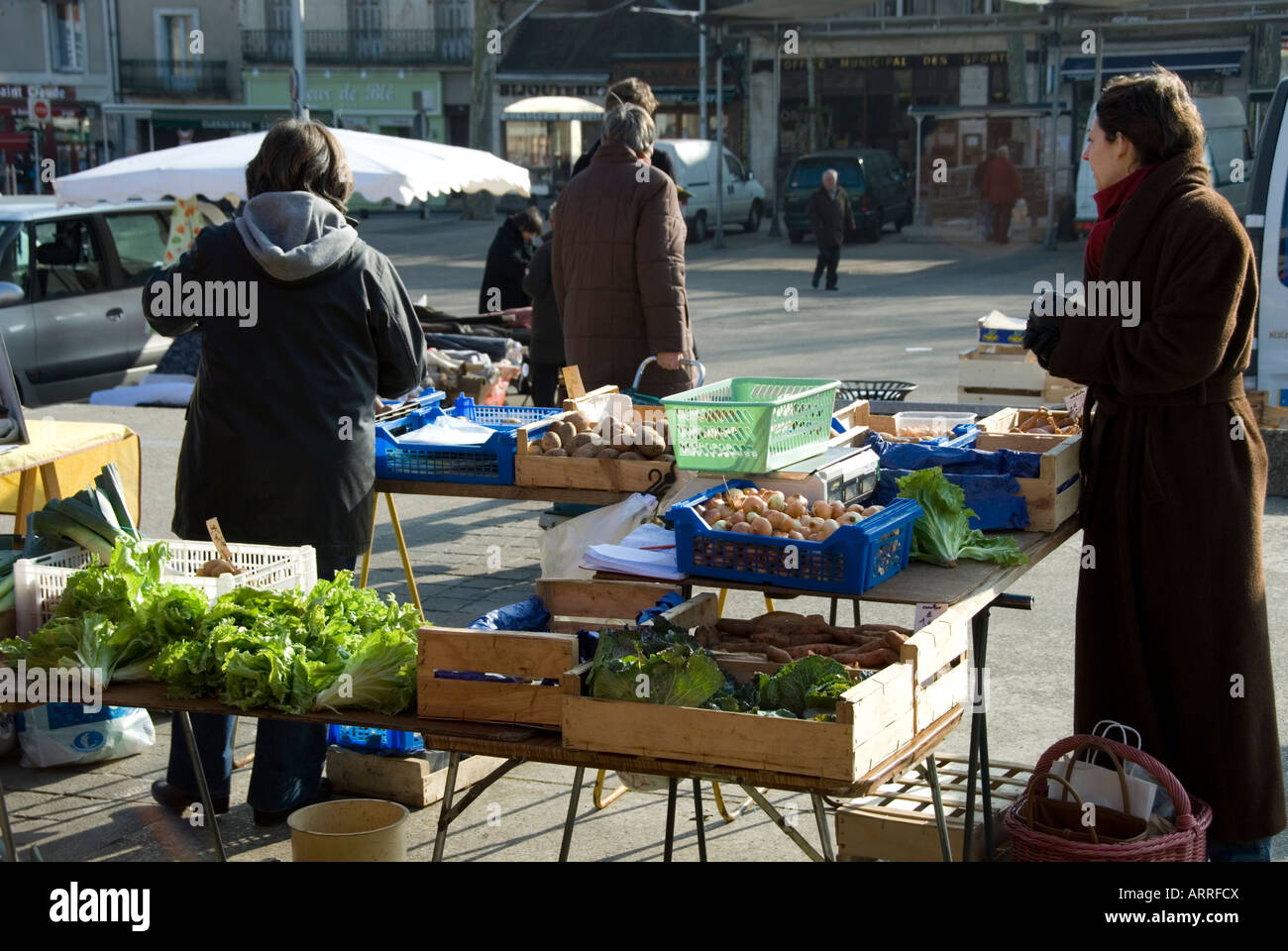 Market france poitiers hi-res stock photography and images - Alamy