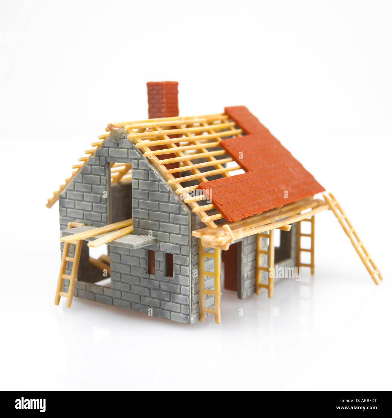 Model house under construction Stock Photo - Alamy
