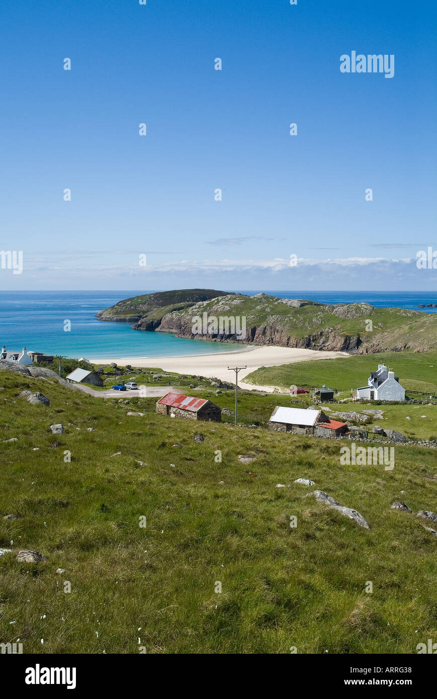 dh West coast of scotland POLIN BAY BEACH SUTHERLAND SCOTLAND Village ...