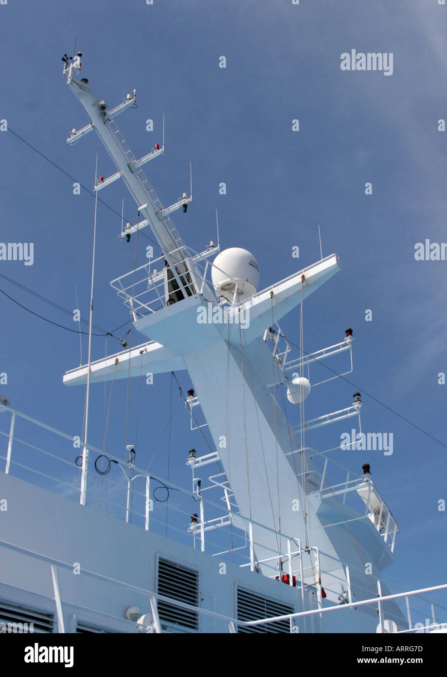 Mast of Norwegian Sun Cruise Ship Stock Photo - Alamy