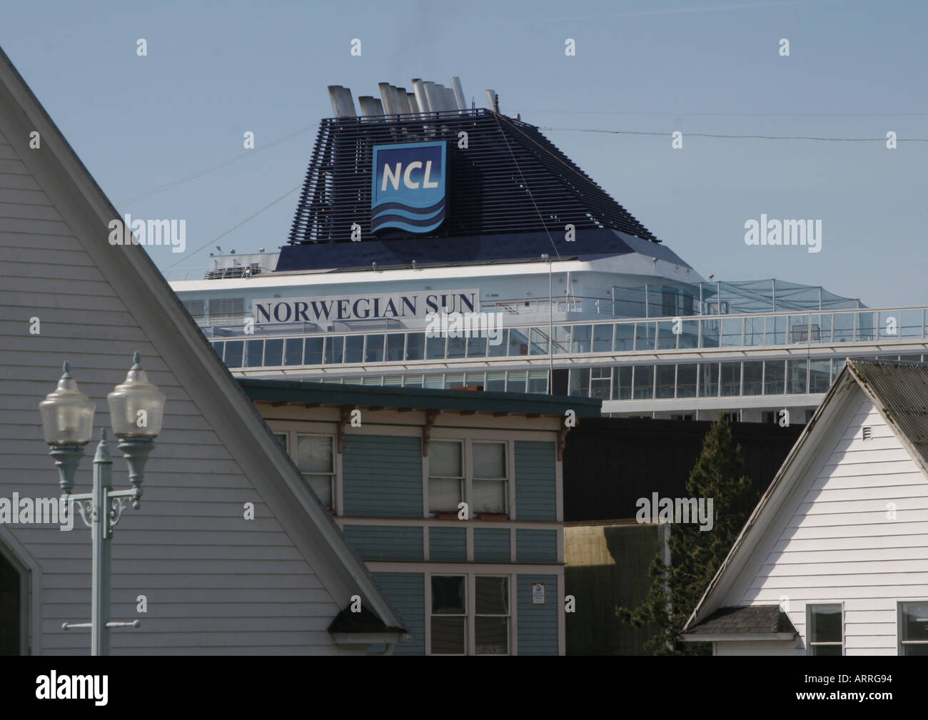 Norwegian Sun in Ketchikan, Alaska, USA Stock Photo - Alamy