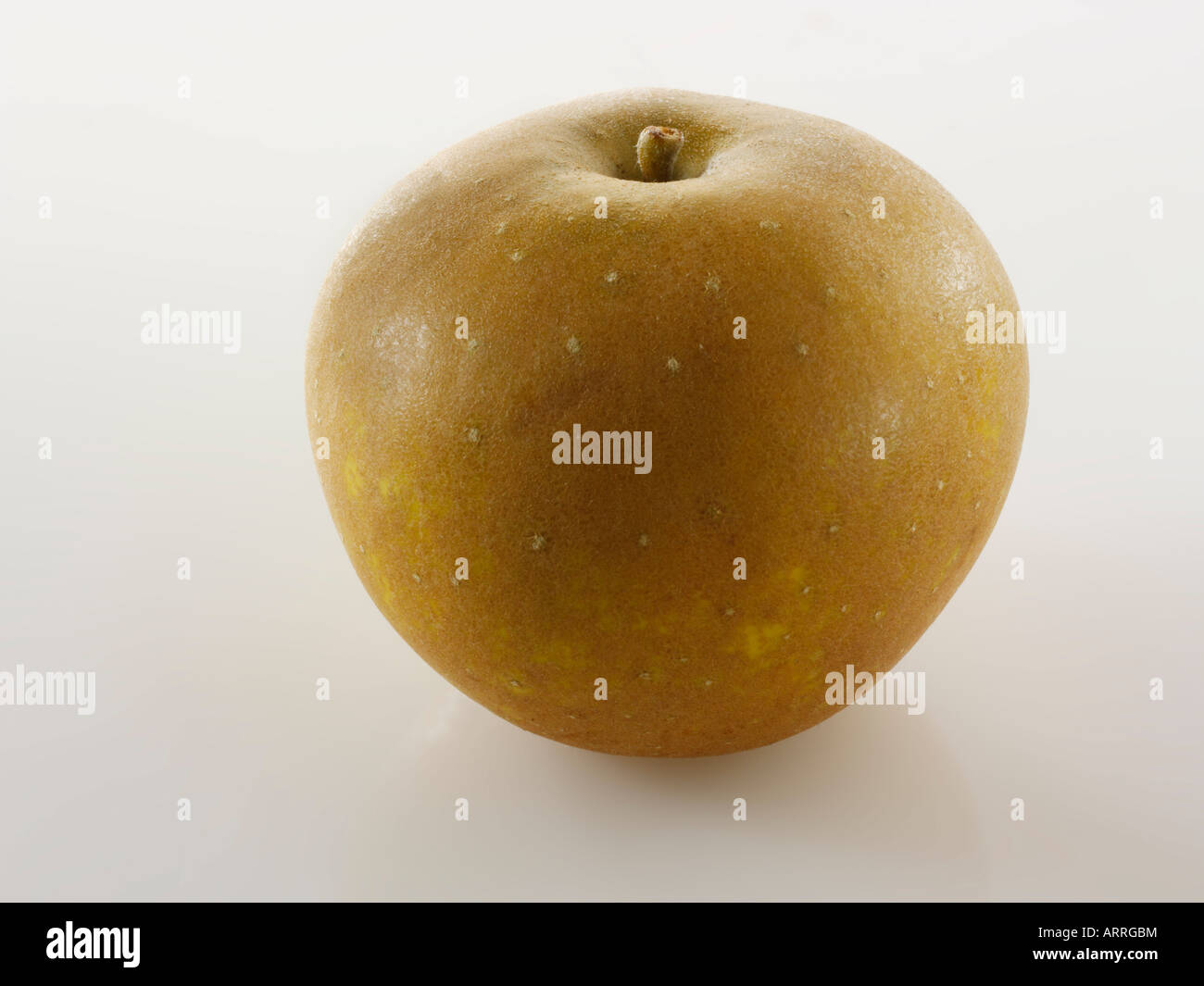 English Russet apple - whole against a white background Stock Photo - Alamy