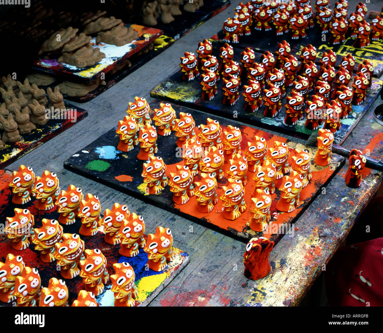 Colorful Shisa from Ishigaki, Okinawa, Japan Stock Photo - Alamy