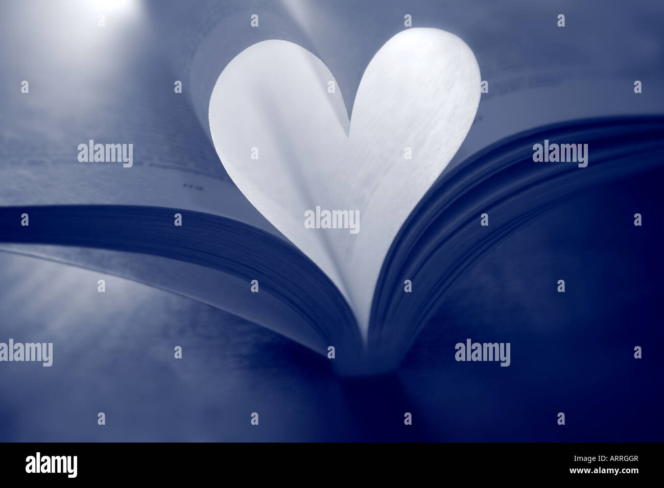 Heart from book pages hi-res stock photography and images - Alamy