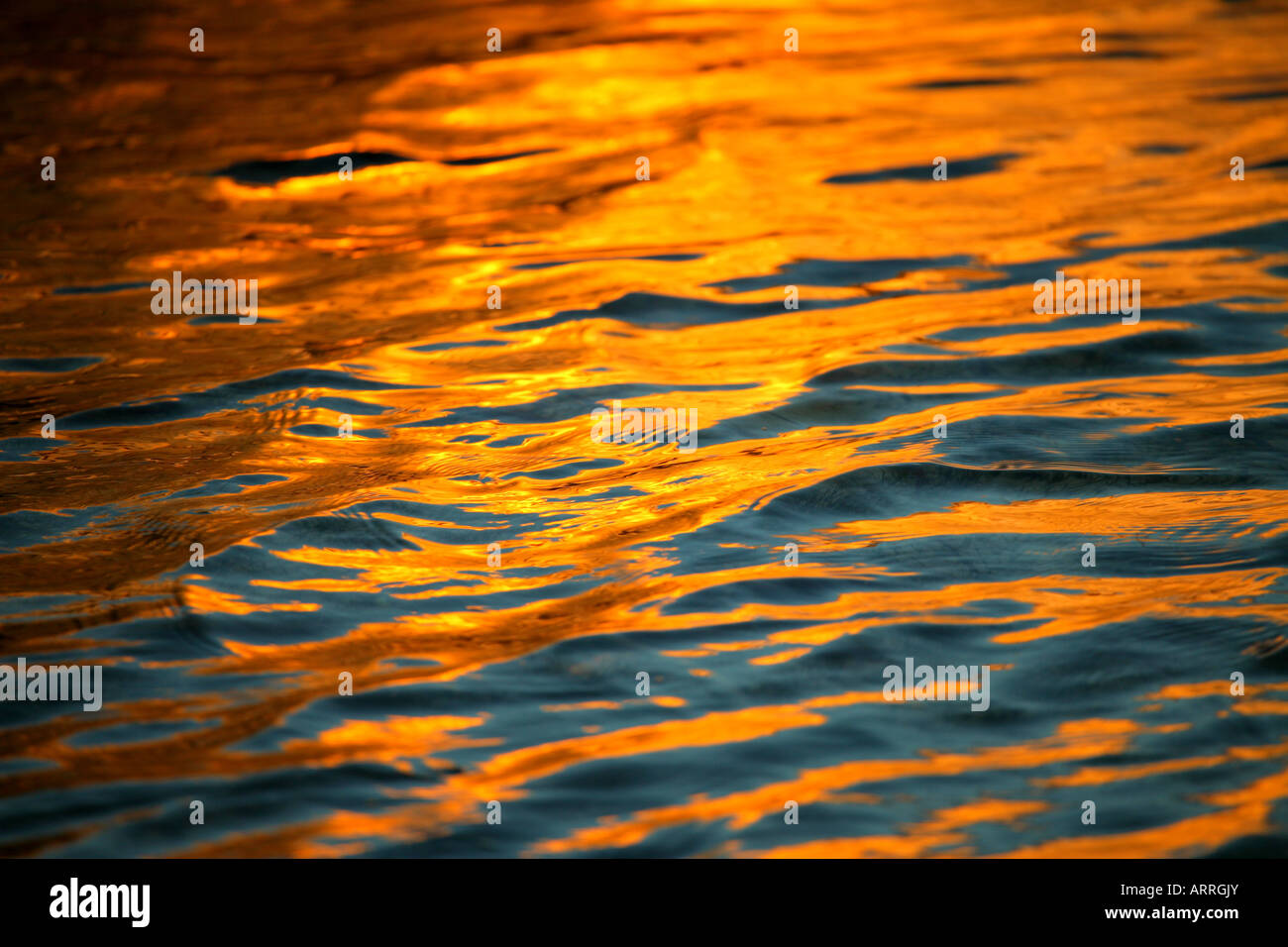 Sun reflected on waves Stock Photo - Alamy