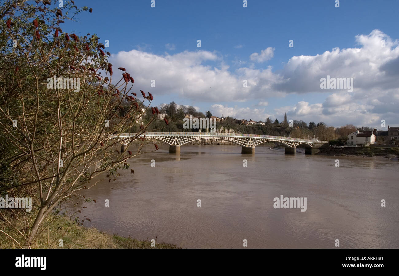 Bridge over the River Wye Chepstow Monmouthshire Wales Stock Photo - Alamy