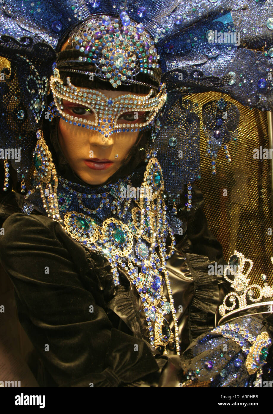 Venice Carnival Costume window display Stock Photo - Alamy