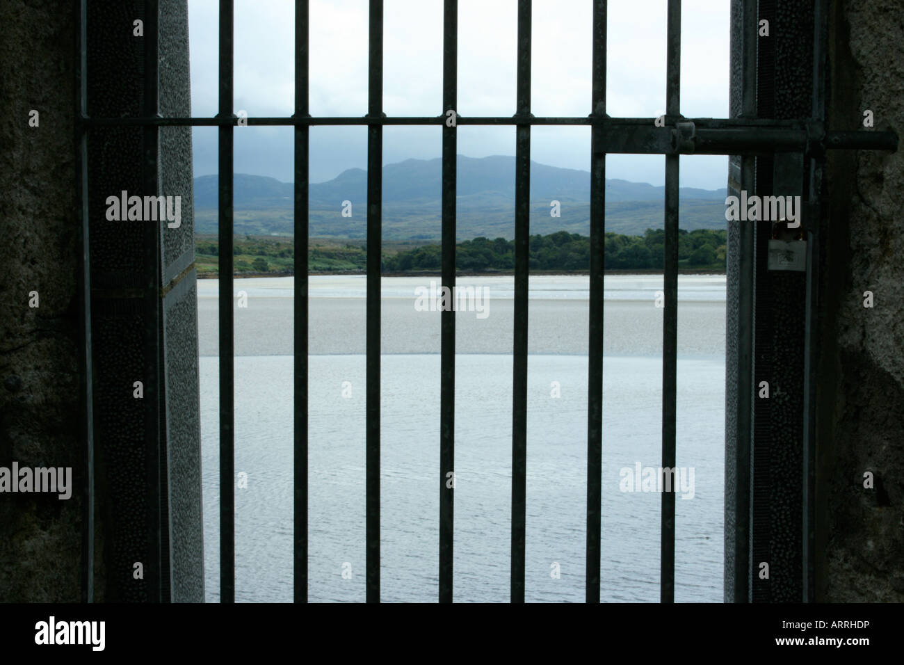 The crenels and merlons of Doe Castle, Creeslough, Donegal, Ireland ...