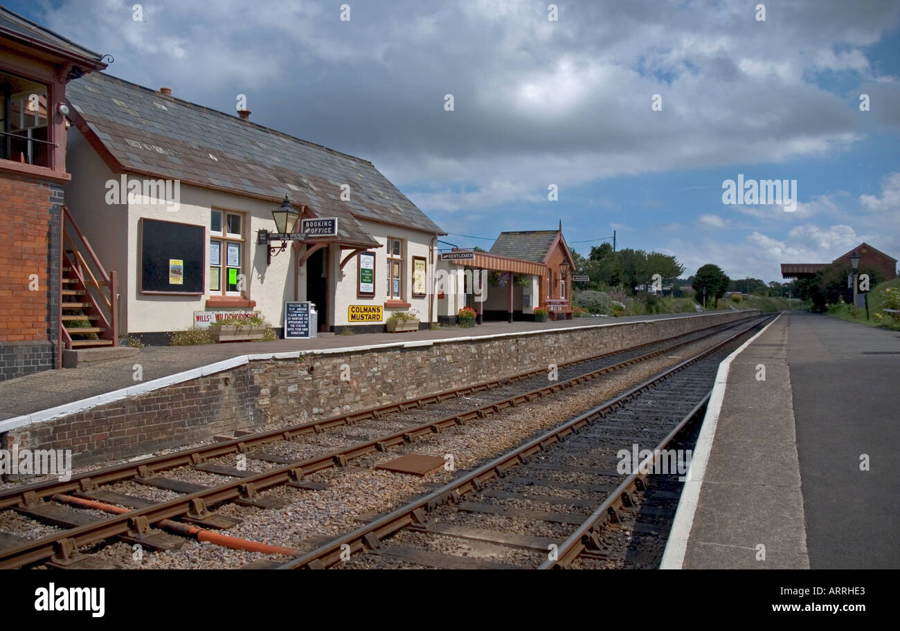 Blue Anchor Raiway Station Somerset England Stock Photo - Alamy