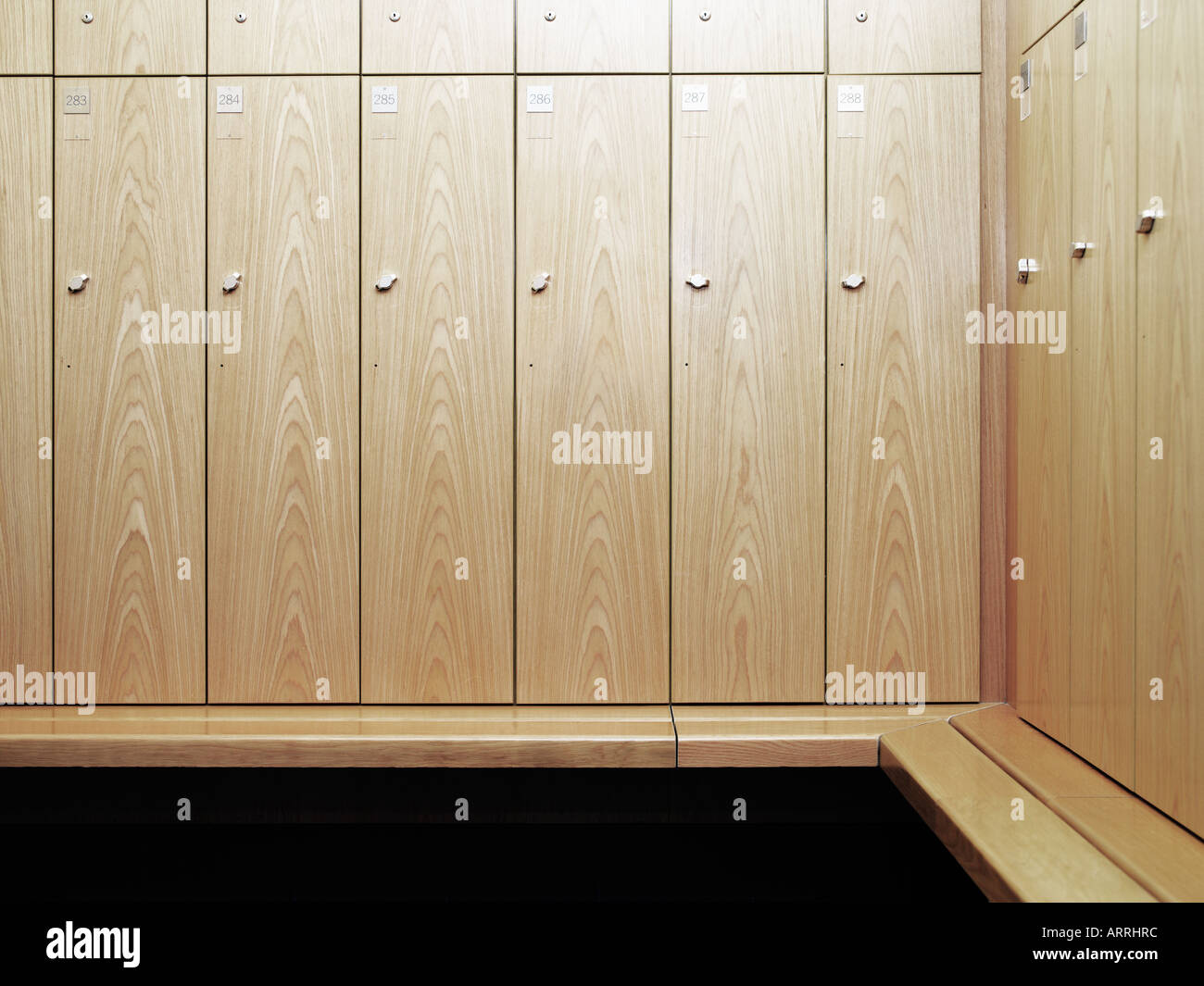 Gym locker room Stock Photo - Alamy