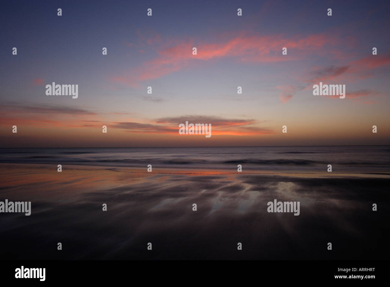 East Anglia beach at dawn Stock Photo - Alamy