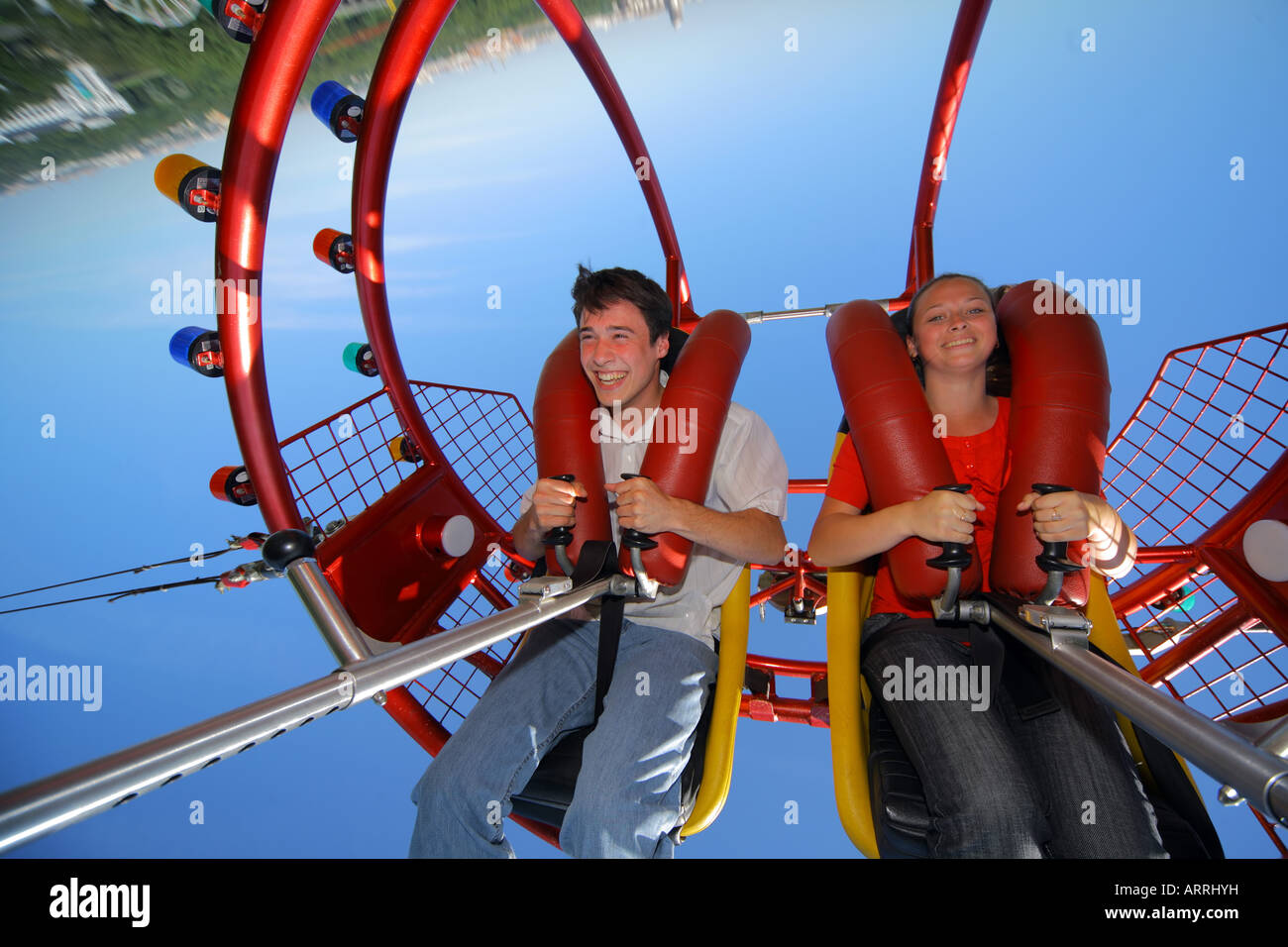 Carousel catapult at Divo ostrov russia Stock Photo - Alamy