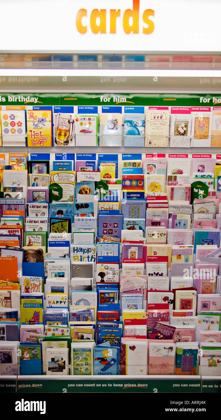 Birthday cards display hi-res stock photography and images - Alamy