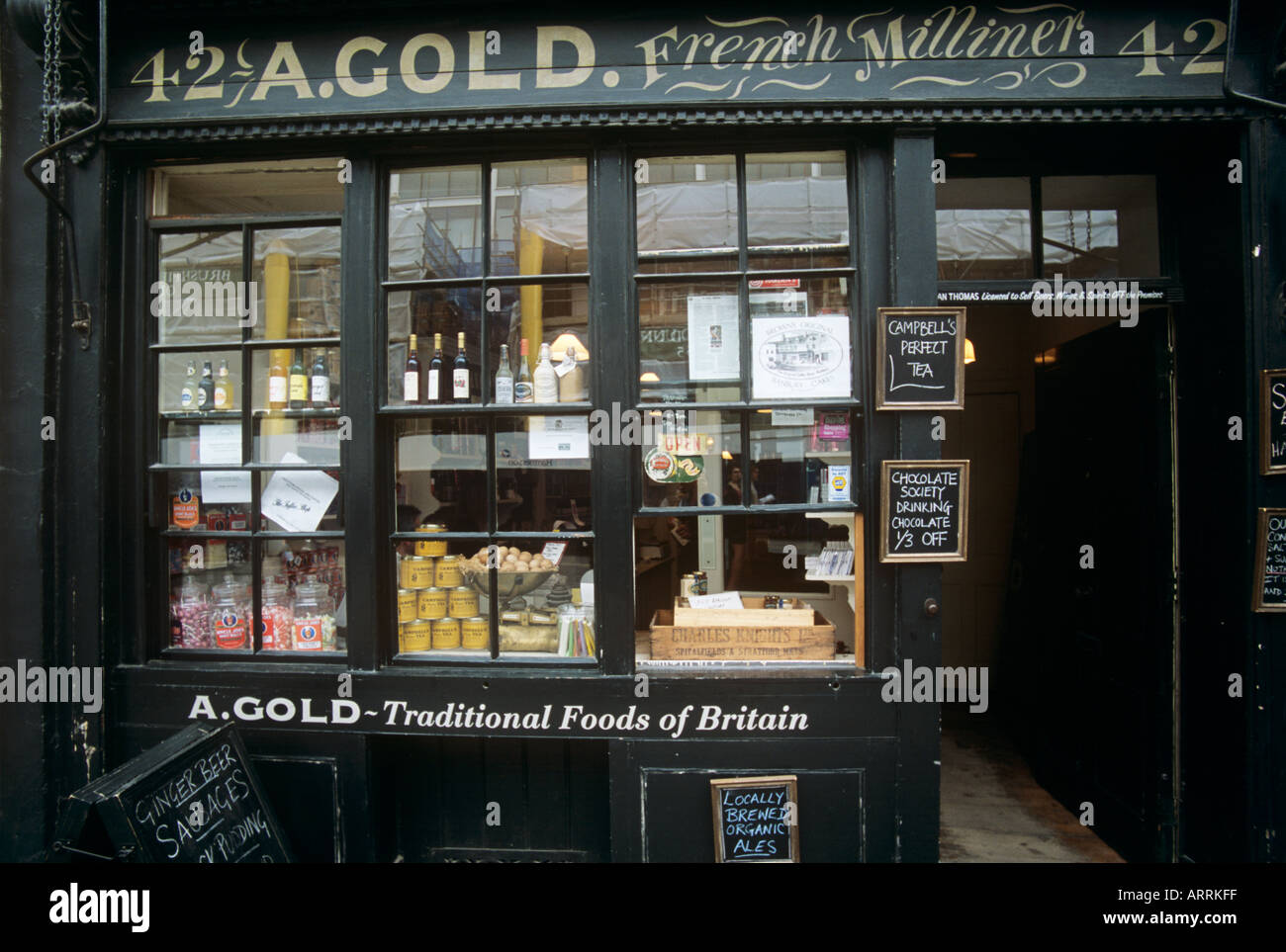 A Gold's delicatessen store in Spitalfields in East London ENGLAND ...